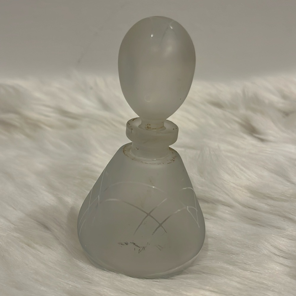 Vintage Balos Glass Perfume Bottle Handmade In Taiwan - Gem